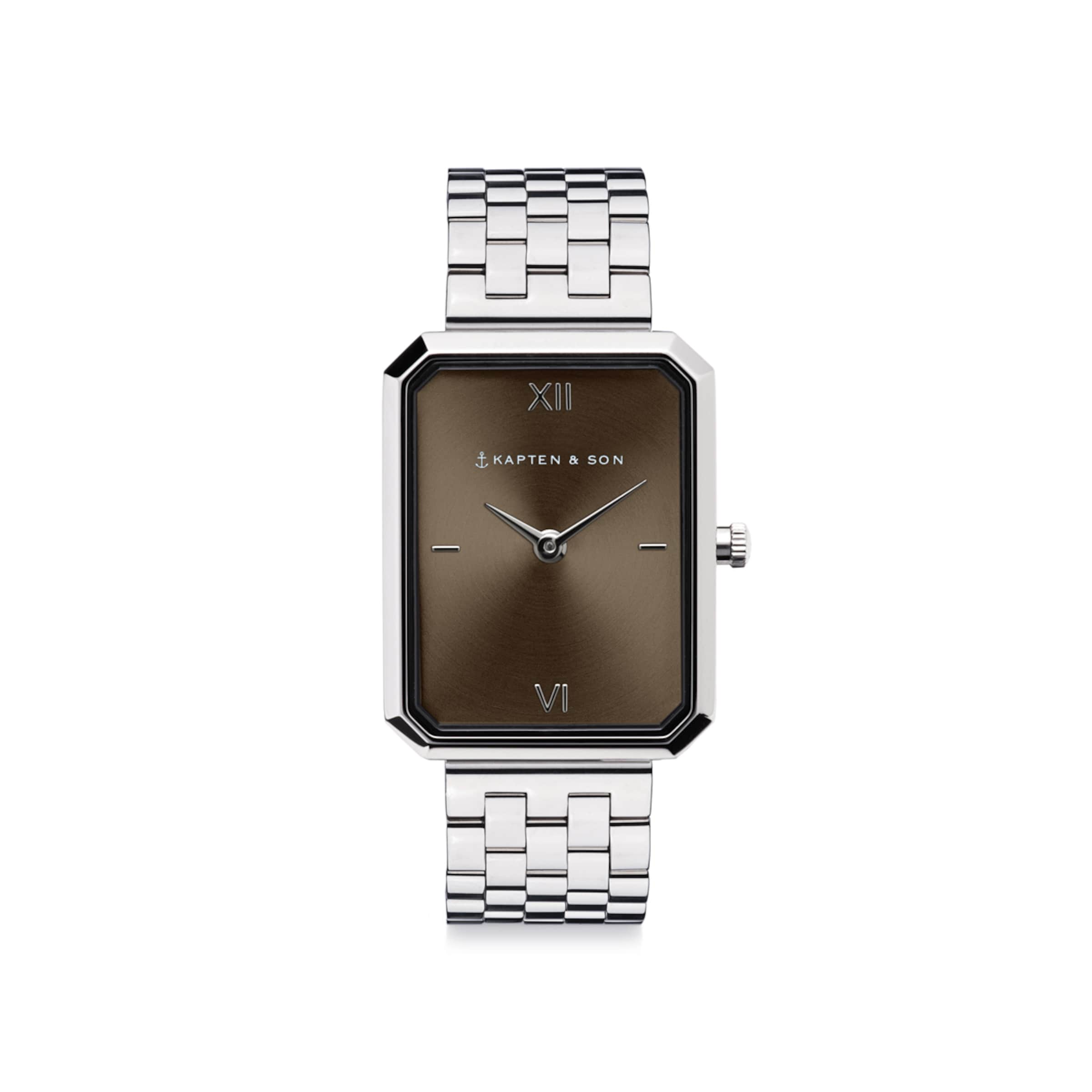 Grace Silver Brown Steel - Watches | Kapten & Son