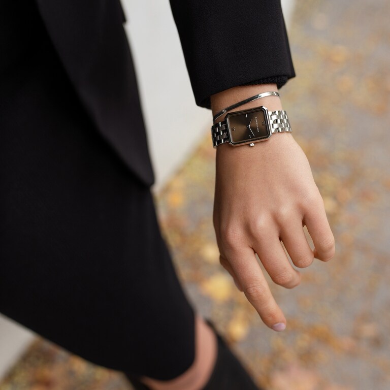 Grace Silver Brown Steel - Watches & Jewellery | Kapten & Son
