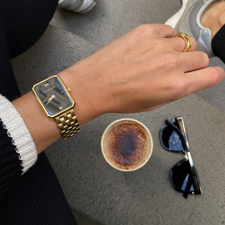 Grace Gold Black Steel | Watches | Kapten & Son | Kapten & Son
